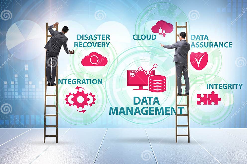 Data Management Concept with Business People Stock Image - Image of ...