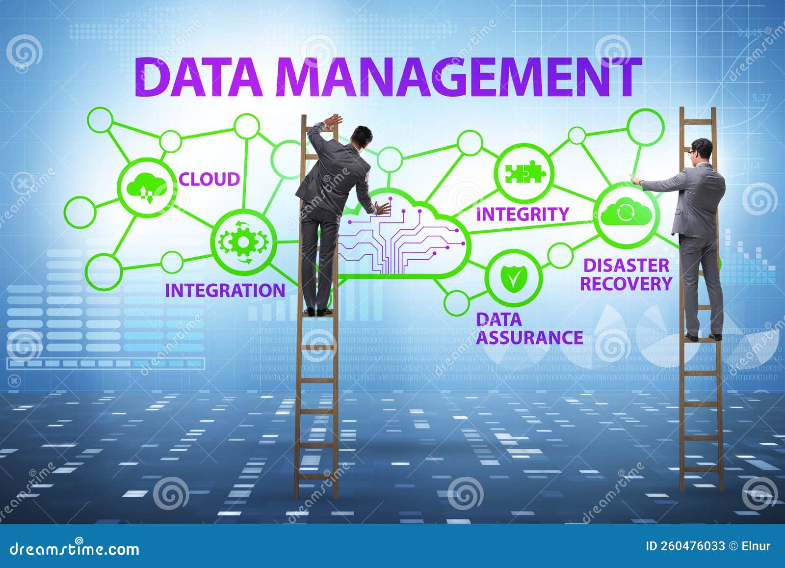 Data Management Concept with Business People Stock Image - Image of ...