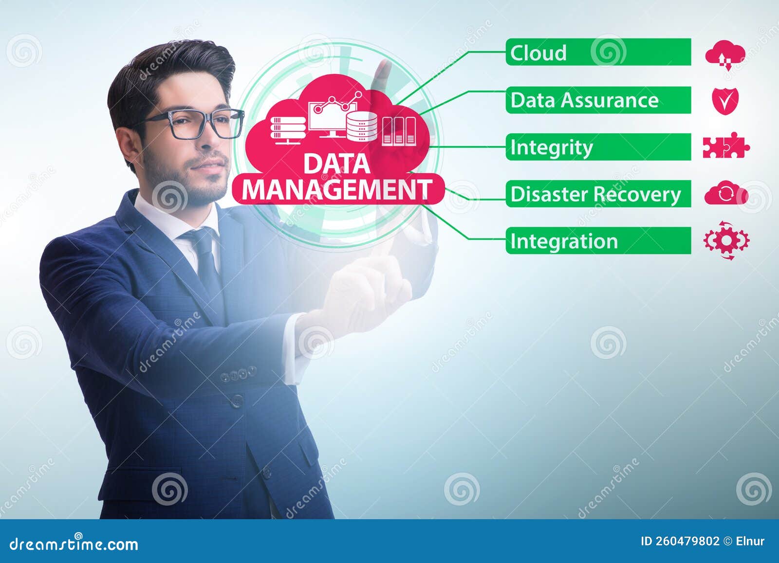 Data Management Concept with Business People Stock Photo - Image of ...