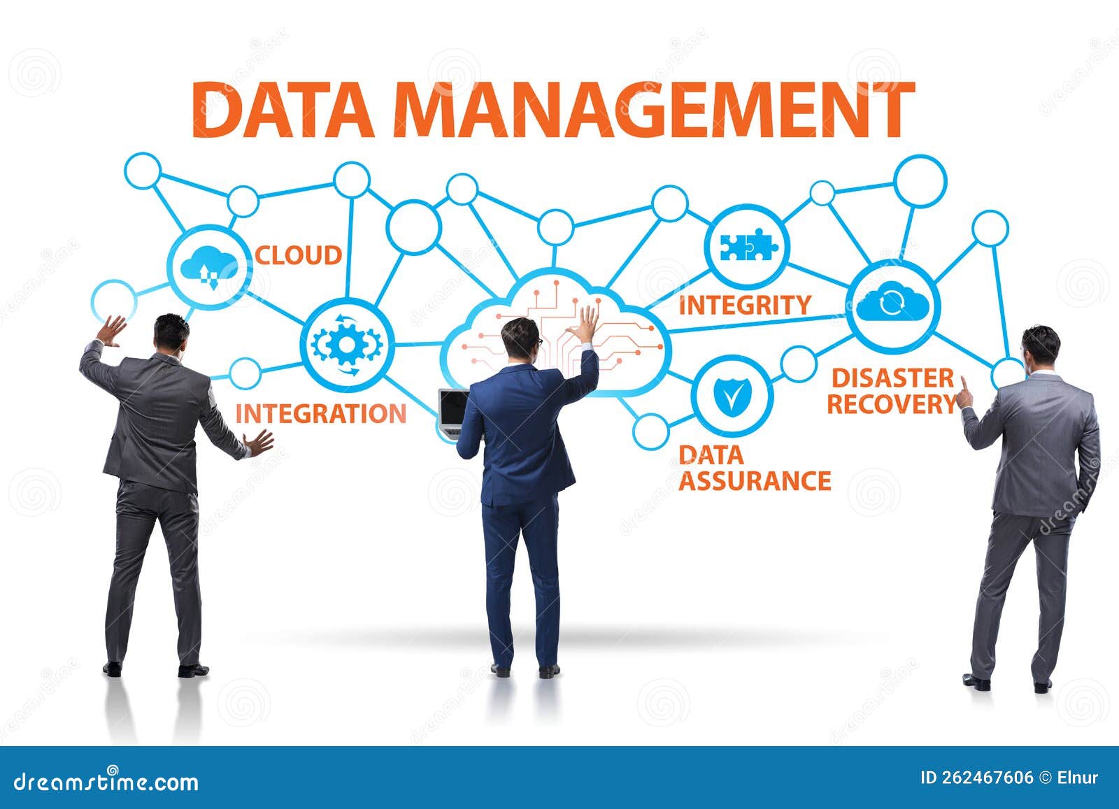 Data Management Concept with Business People Stock Photo - Image of ...