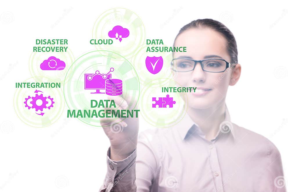 Data Management Concept with Business People Stock Image - Image of ...