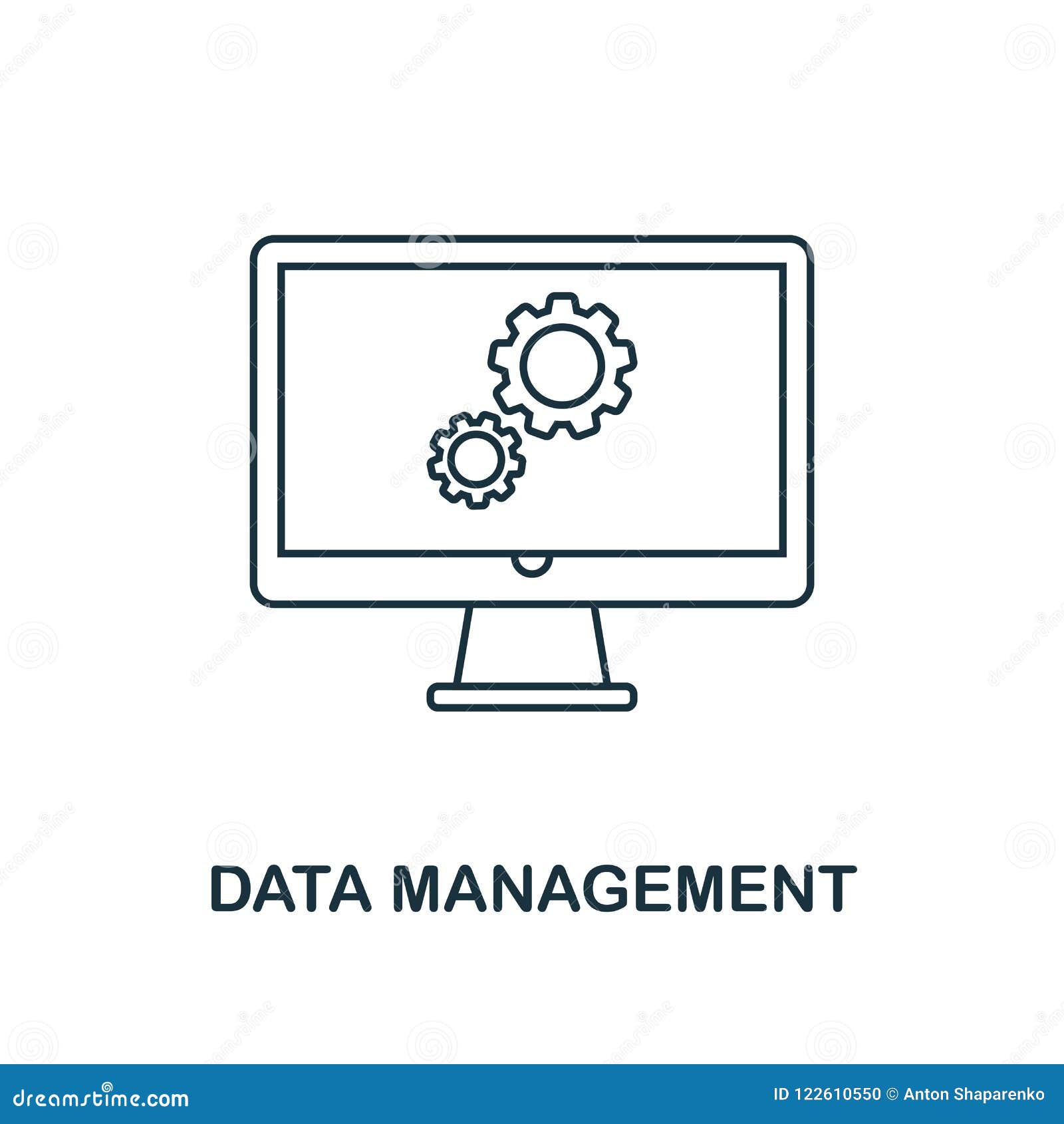 Data Management Creative Icon. Simple Element Illustration. Data ...