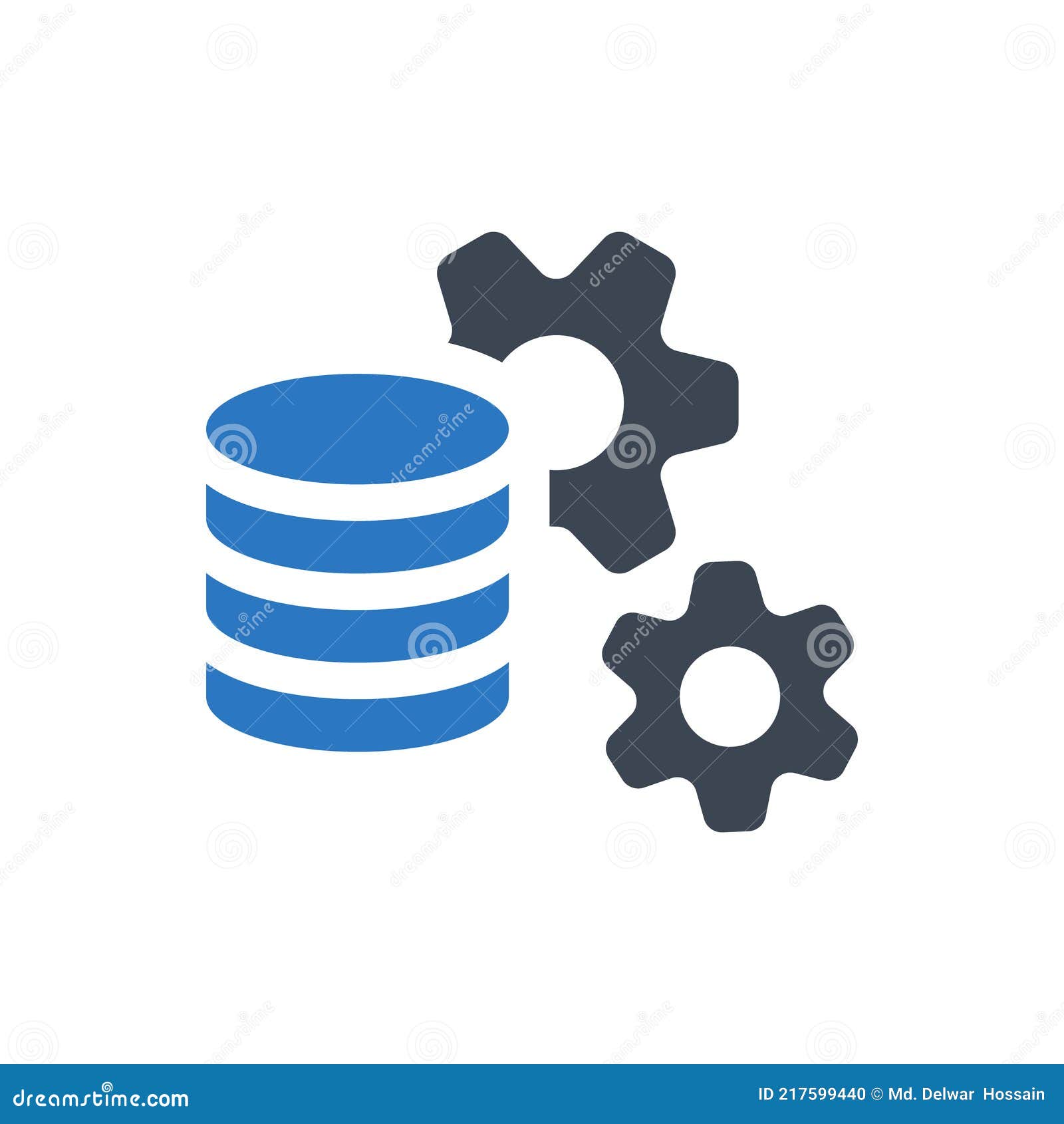 Data management icon stock vector. Illustration of symbol - 217599440