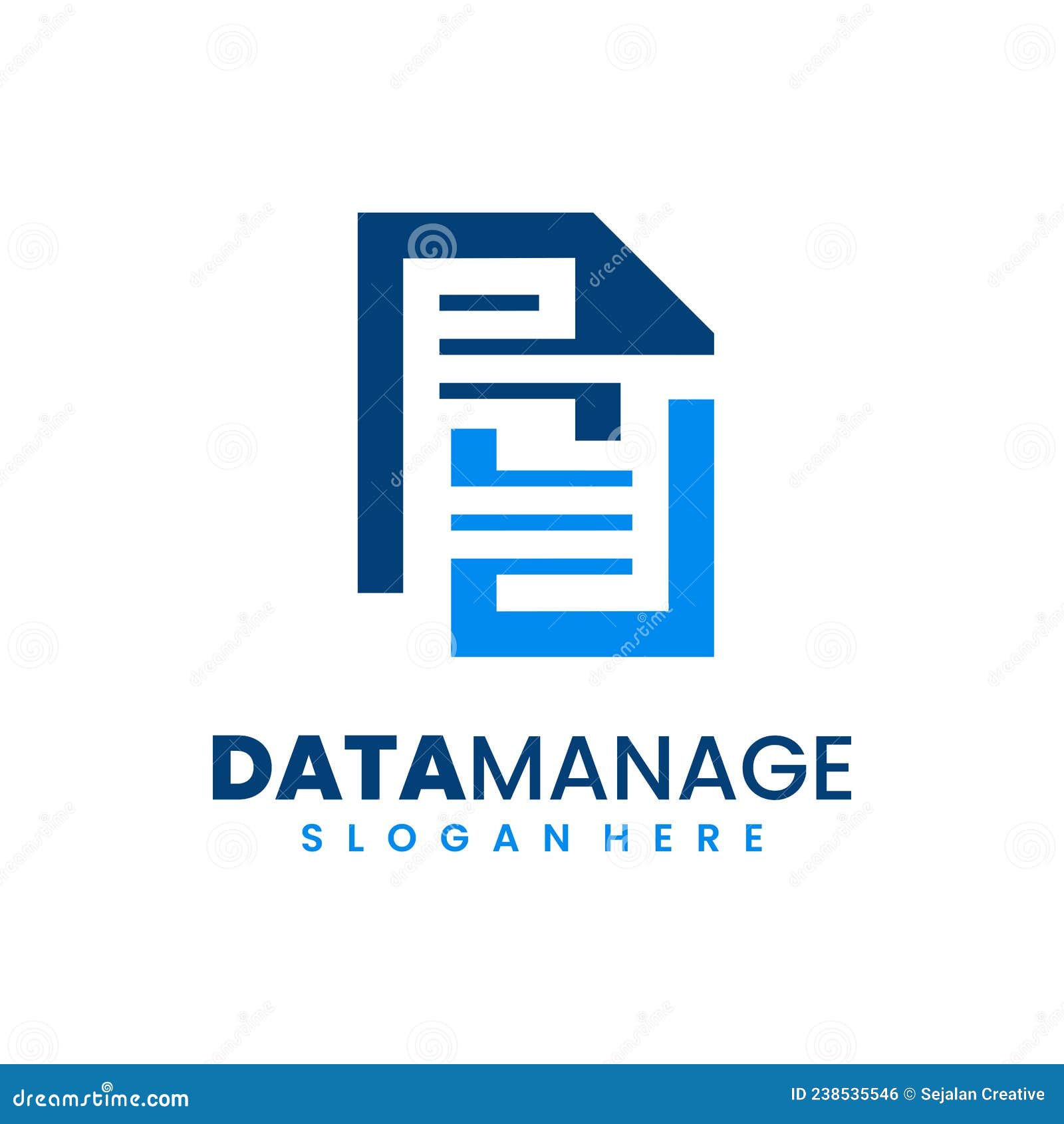 Data Management Logo Design Template Vector Stock Vector - Illustration ...