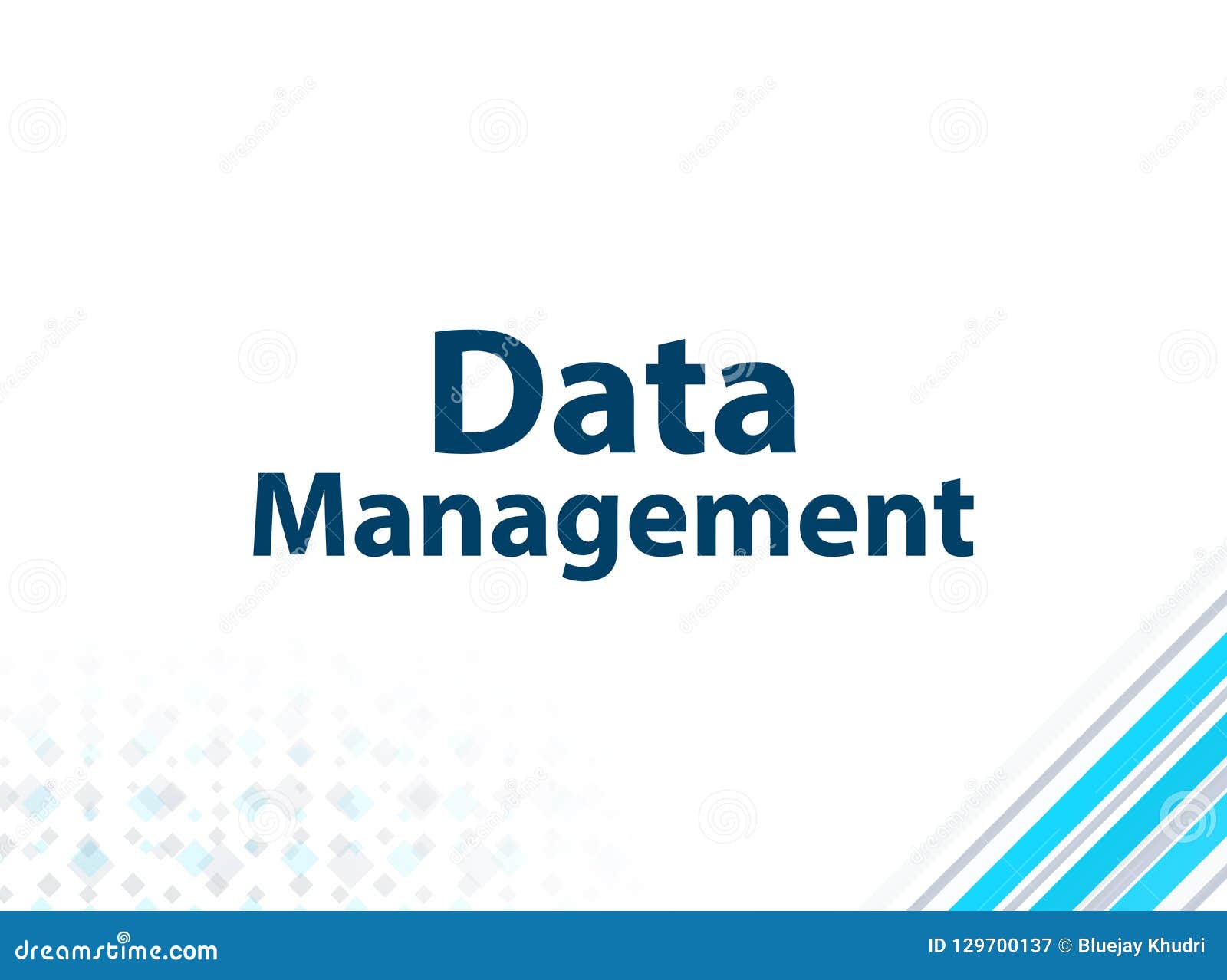 Data Management Modern Flat Design Blue Abstract Background Stock ...