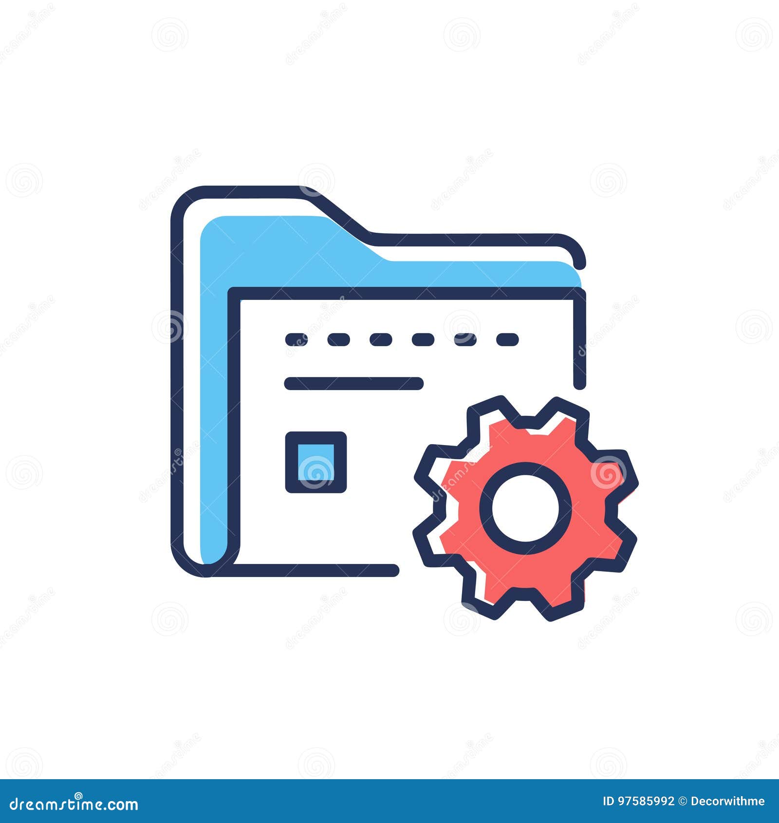 Data Management - Modern Vector Line Design Icon. Stock Vector ...