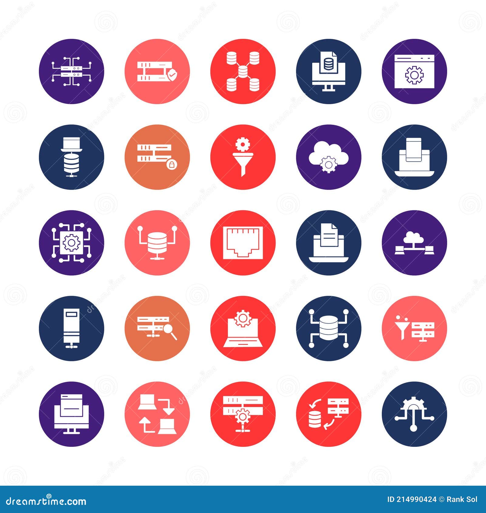 Data Management and Server Icons Pack Consist with Data Management ...