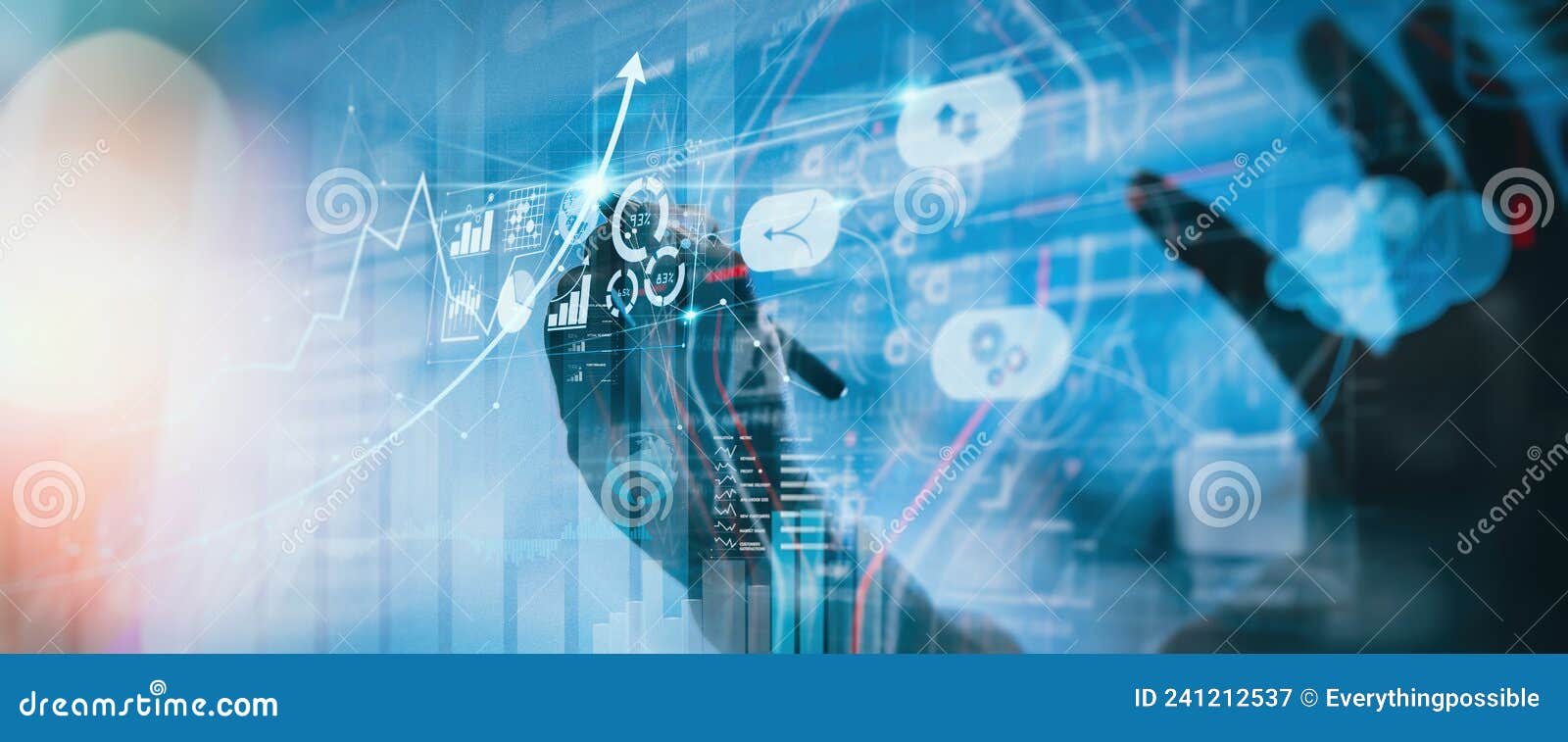 Data Management System DMS with Business Analytics Concept. Stock Image ...