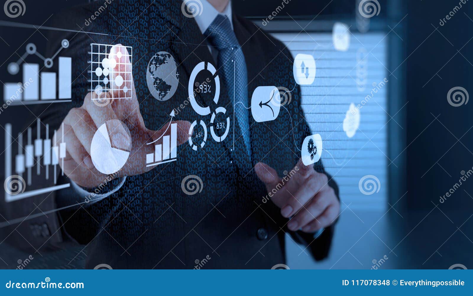 Data Management System DMS with Business Analytics Concept. Stock Photo ...