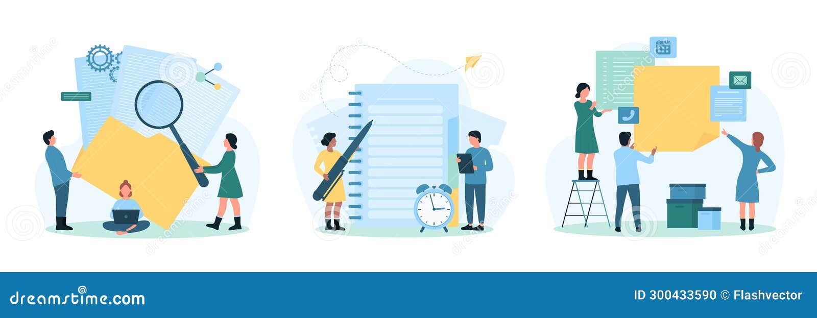 Data Management and daily Task Organization Set, Tiny People Make Memo ...