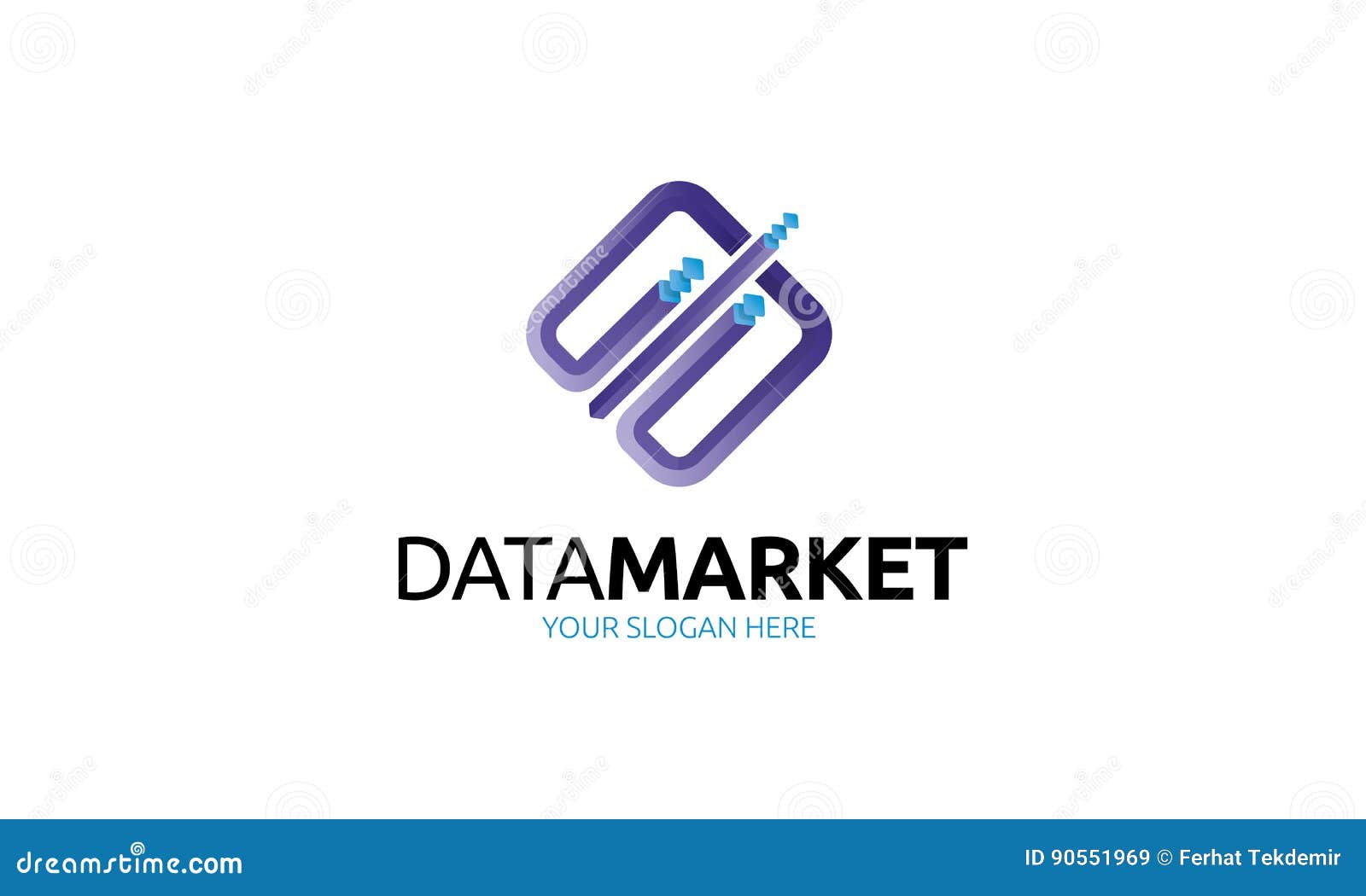 Data Market Logo stock vector. Illustration of accounts - 90551969