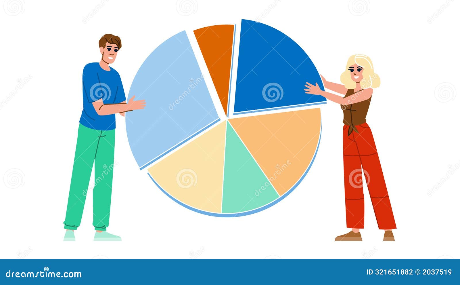 Data Market Segmentation Vector Stock Illustration - Illustration of ...