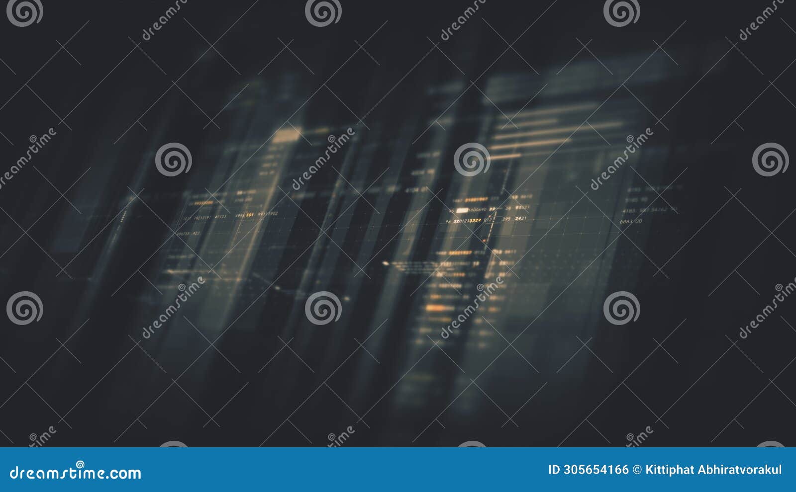 Matrix Display Information Network Simulation Stock Illustration ...