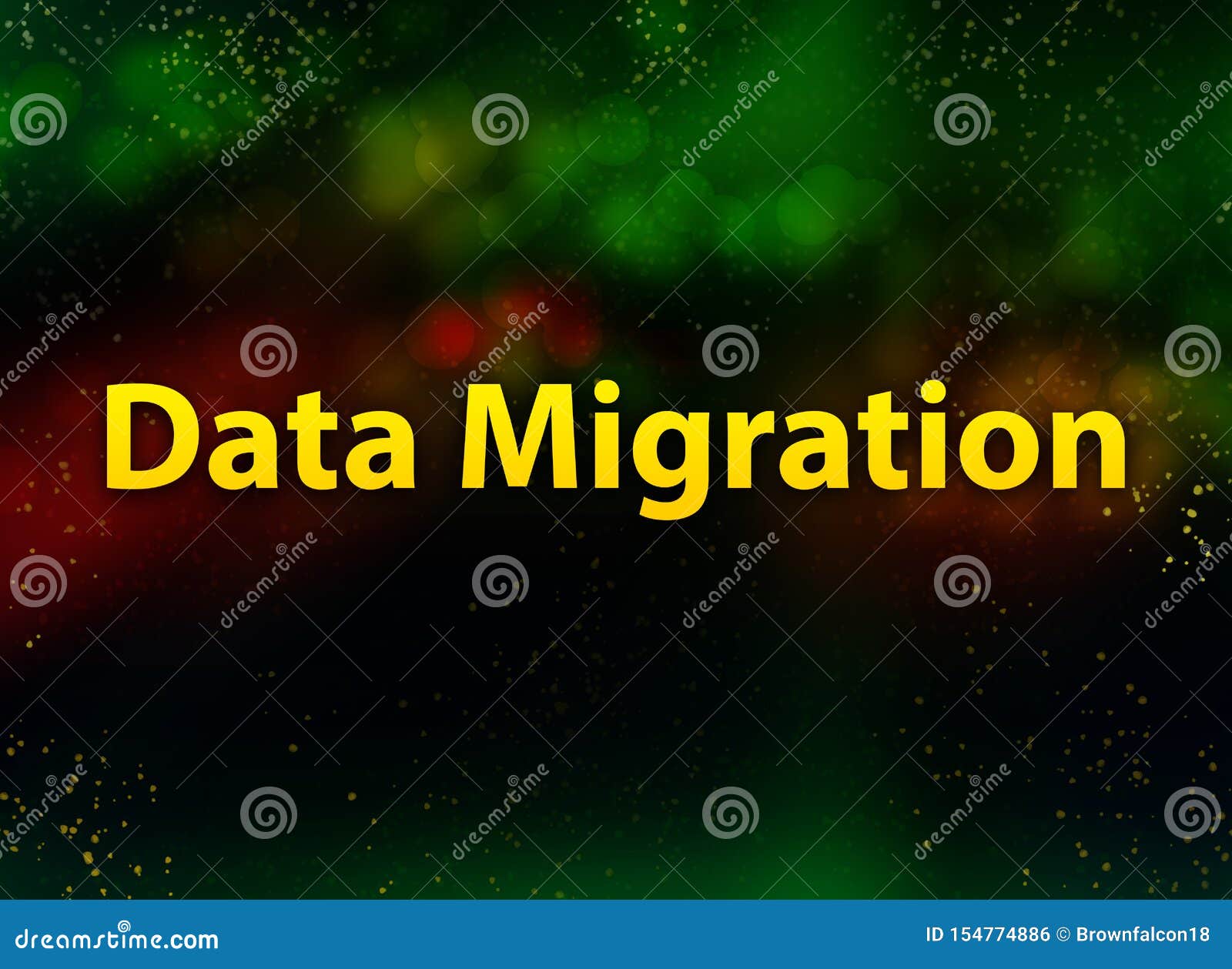 Data Migration Abstract Bokeh Dark Background Stock Photo - Image of ...