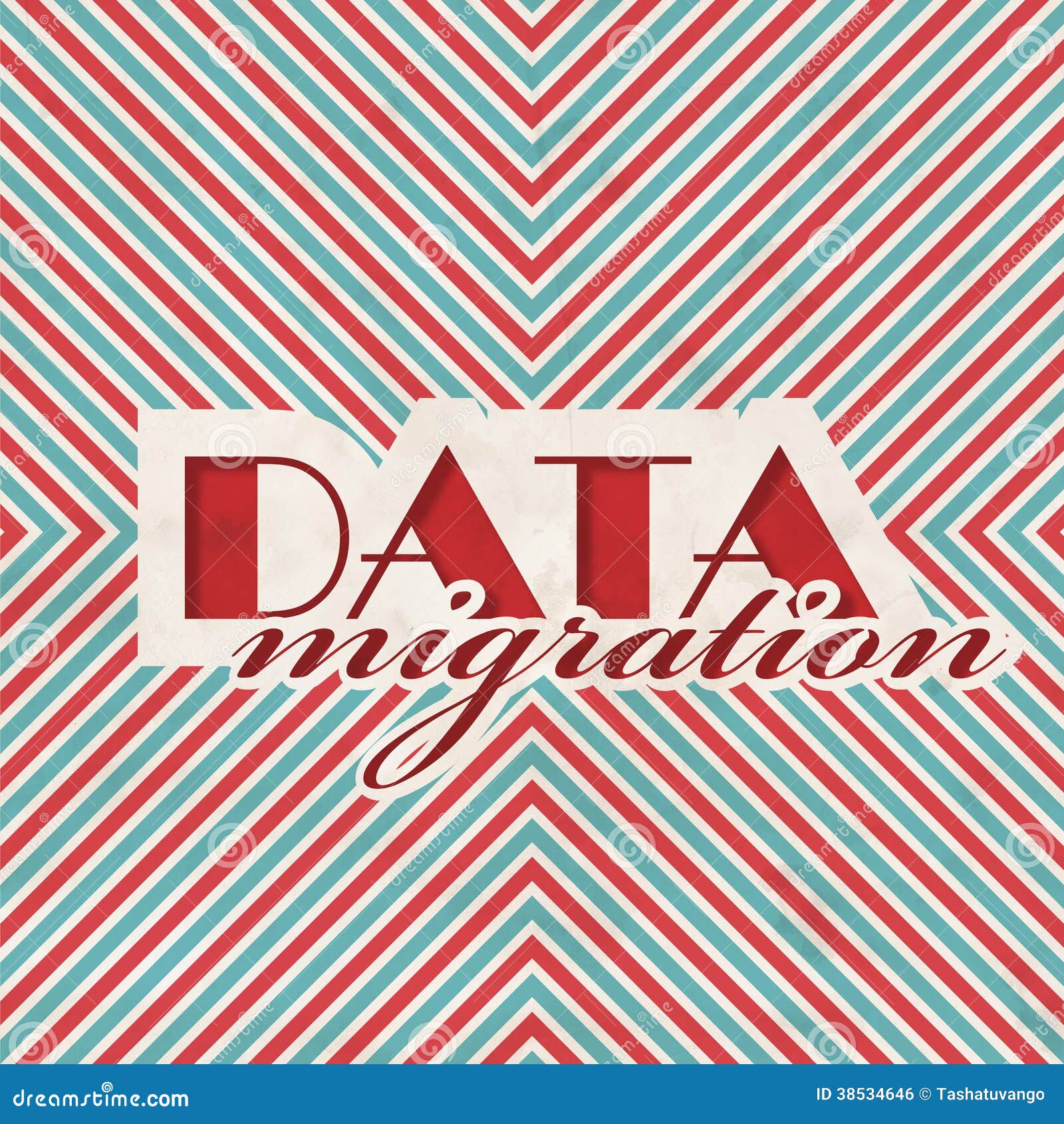 Data Migration Concept on Striped Background. Stock Photo - Image of ...