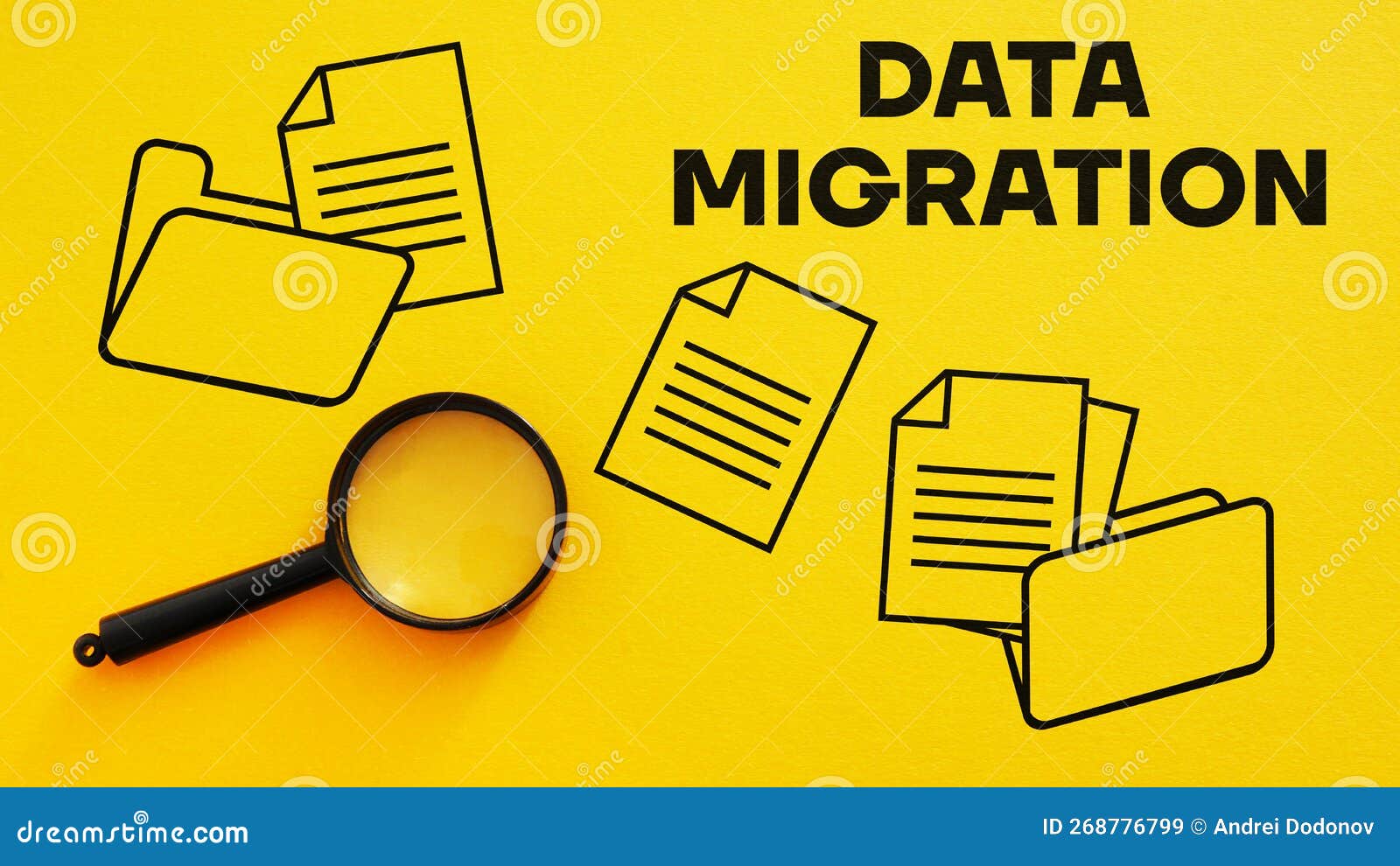 Data Migration is Shown Using the Text Stock Image - Image of download ...