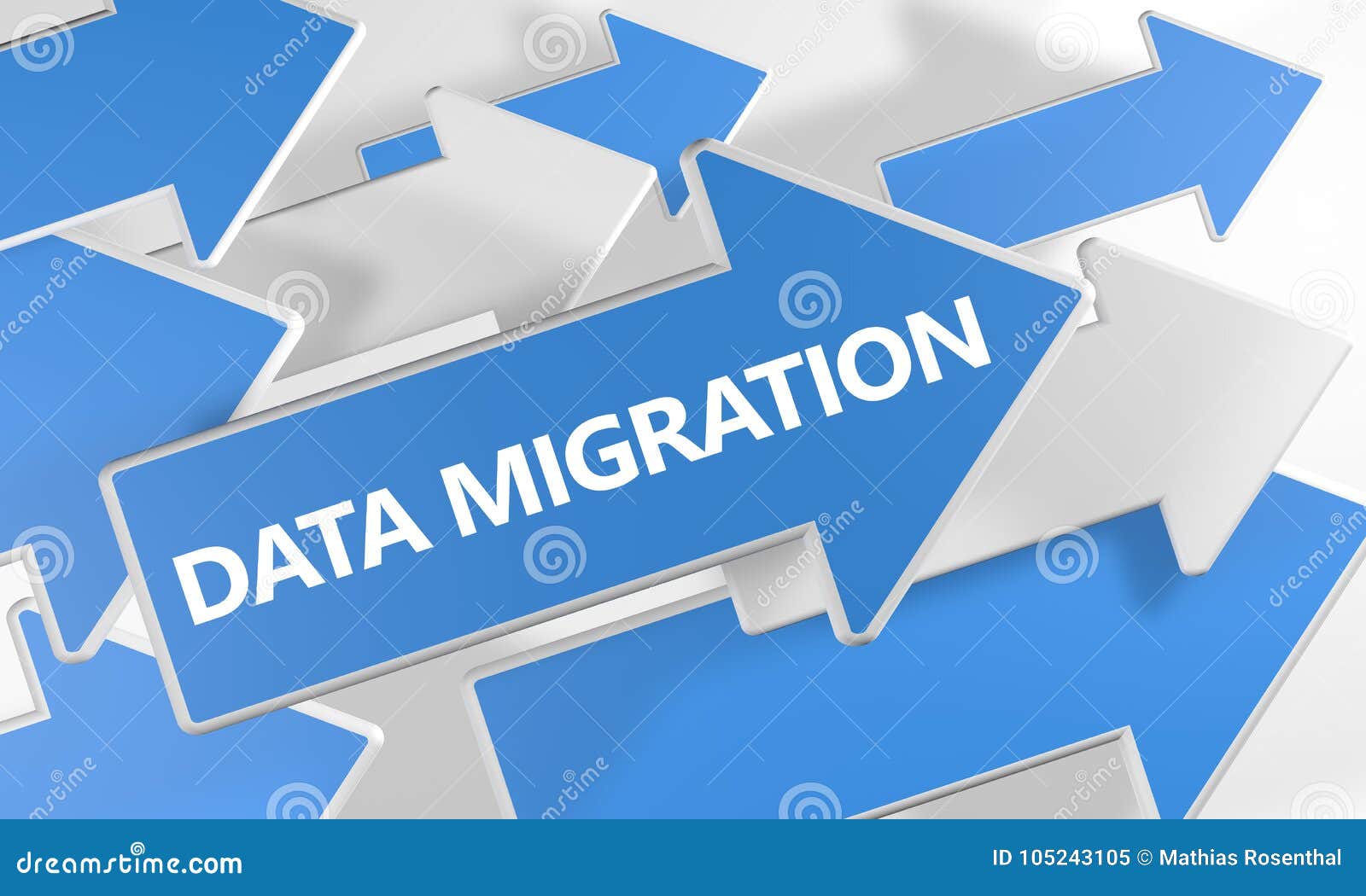 Data Migration Text Concept Stock Illustration - Illustration of ...