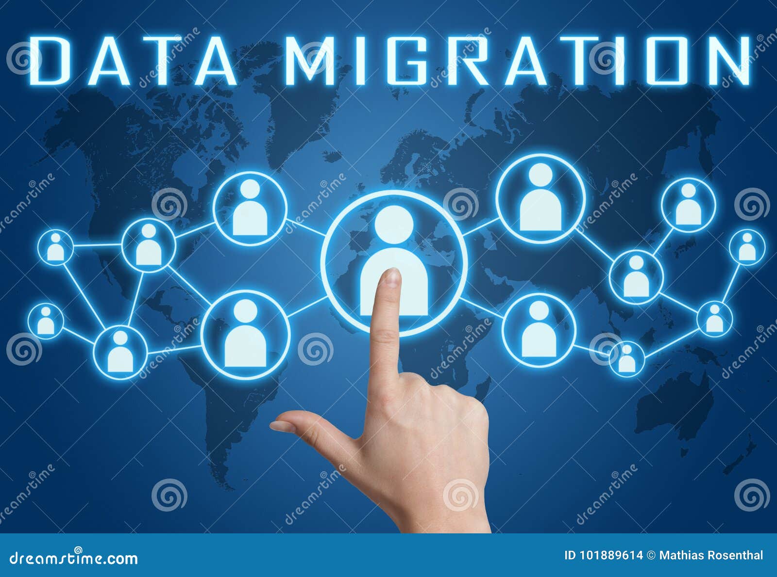 Data Migration Text Concept Stock Illustration - Illustration of ...