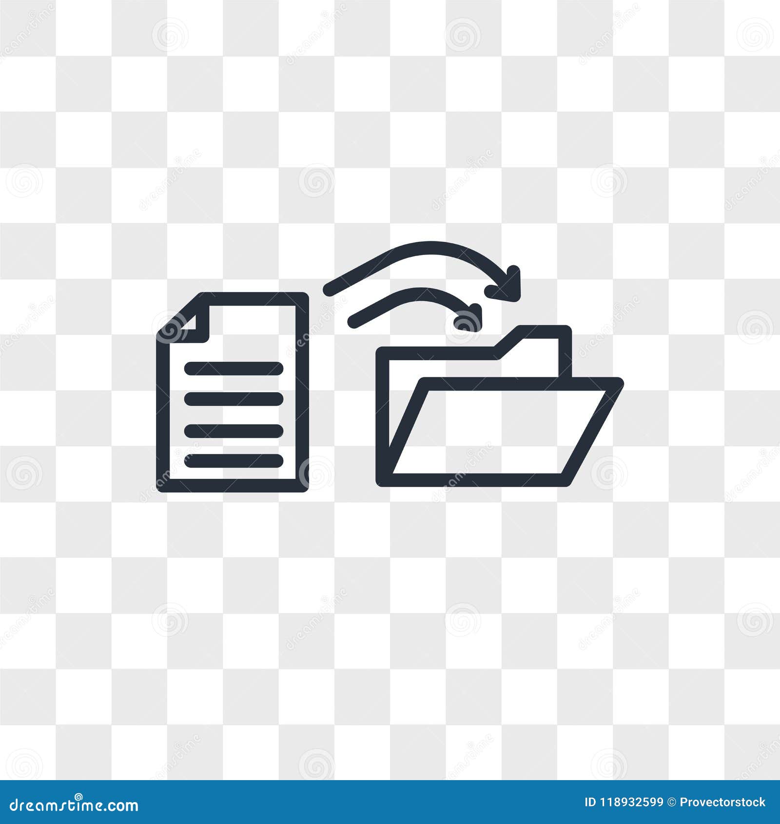 Data Migration Vector Icon Isolated on Transparent Background, Data ...