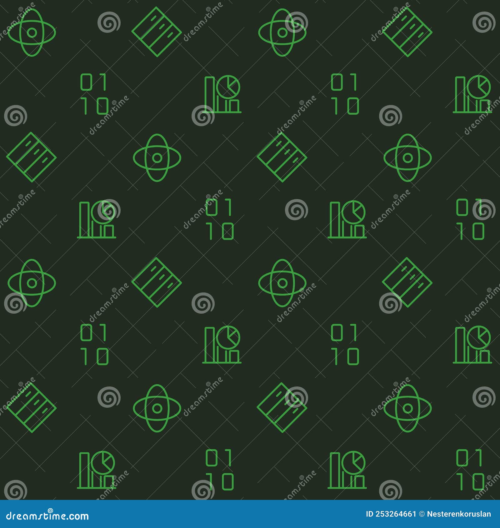 Data Mining Abstract Seamless Pattern Stock Vector - Illustration of ...