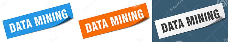 Data Mining Banner. Data Mining Speech Bubble Label Set. Stock Vector ...