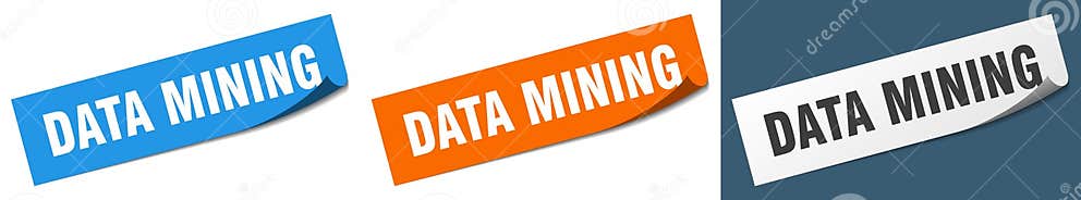 Data Mining Banner. Data Mining Speech Bubble Label Set. Stock Vector ...