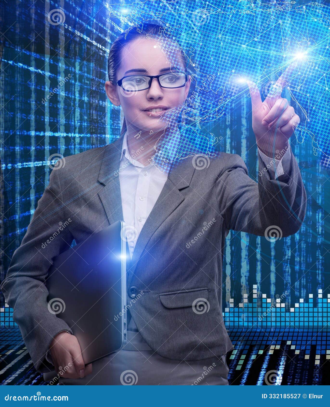 Data Mining Concept with Businesswoman Stock Image - Image of global, mining: 332185527
