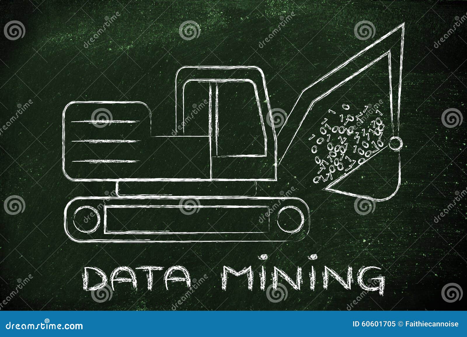 Data Mining Funny Digger Extracting Binary Code Stock Image Image Of Database Computer 60601705