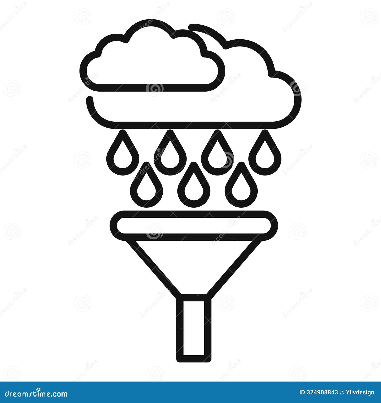 Data Mining Icon Showing Filtering Big Data Information Stock Vector ...