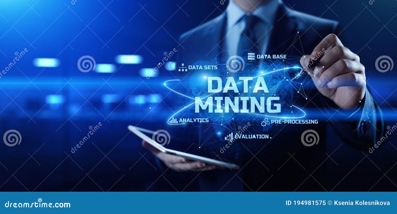 Data Mining Information Technology Concept on Futuristic Virtual Screen ...