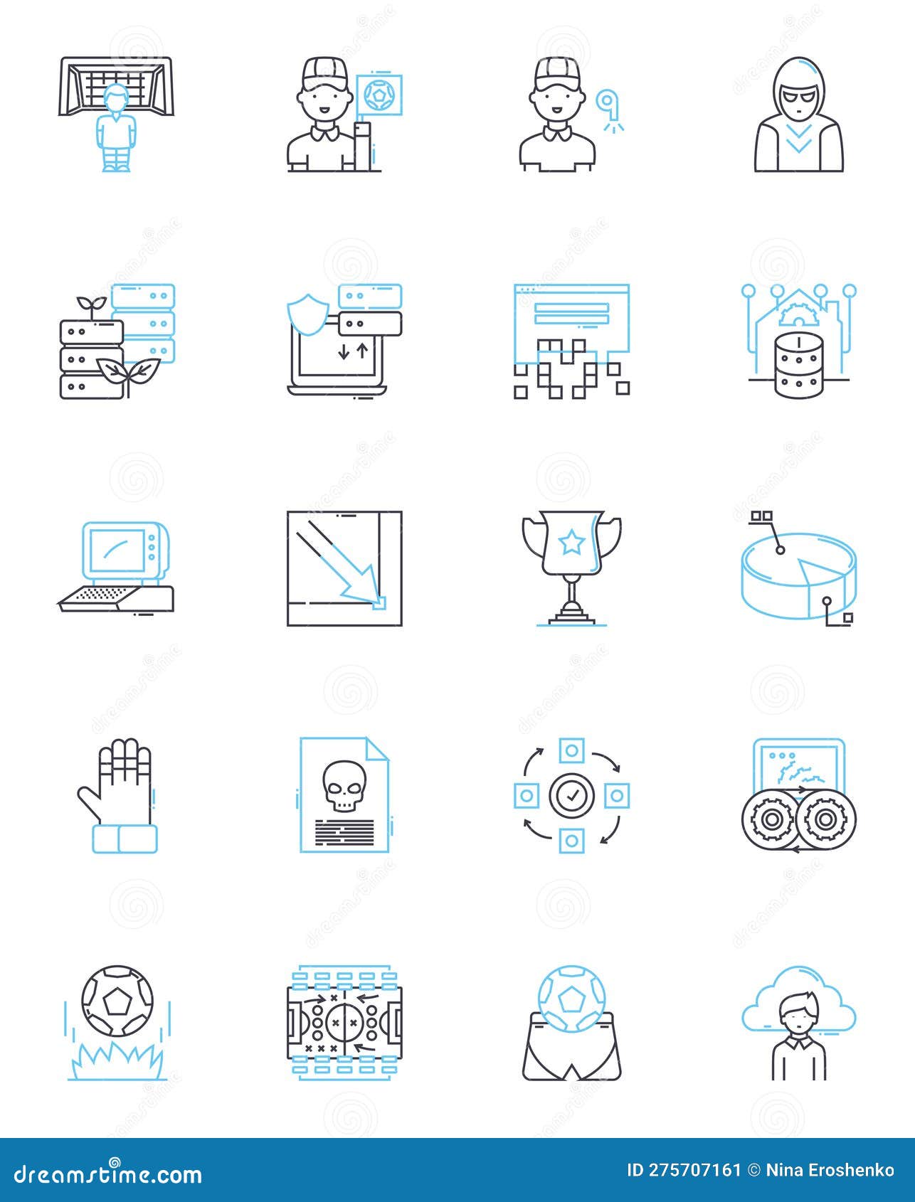 Data Mining Linear Icons Set Clustering Association Regression Classification Outlier