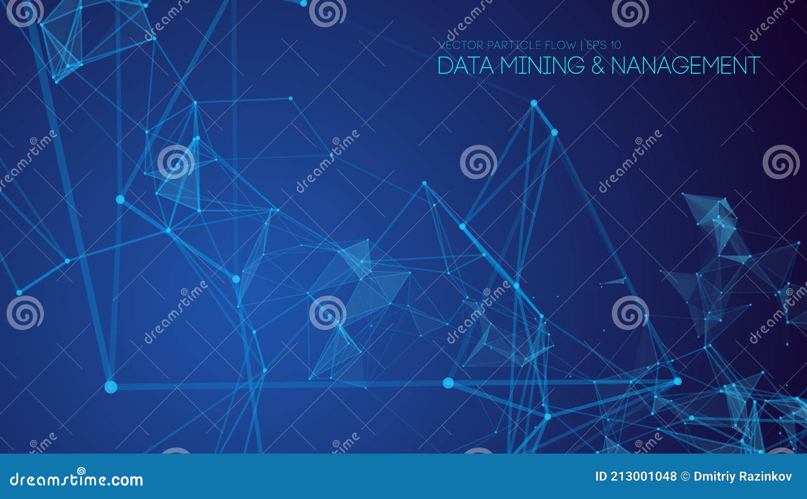 Data Mining and Management. Big Data Abstract Vector Illustration ...