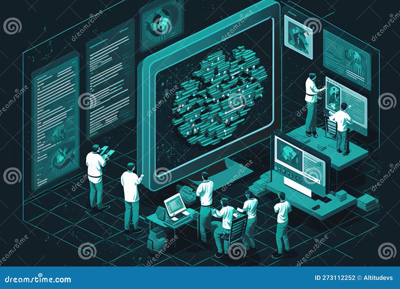 Data Mining Operation, with Teams of Data Miners Analyzing Massive Amounts of Structured and ...