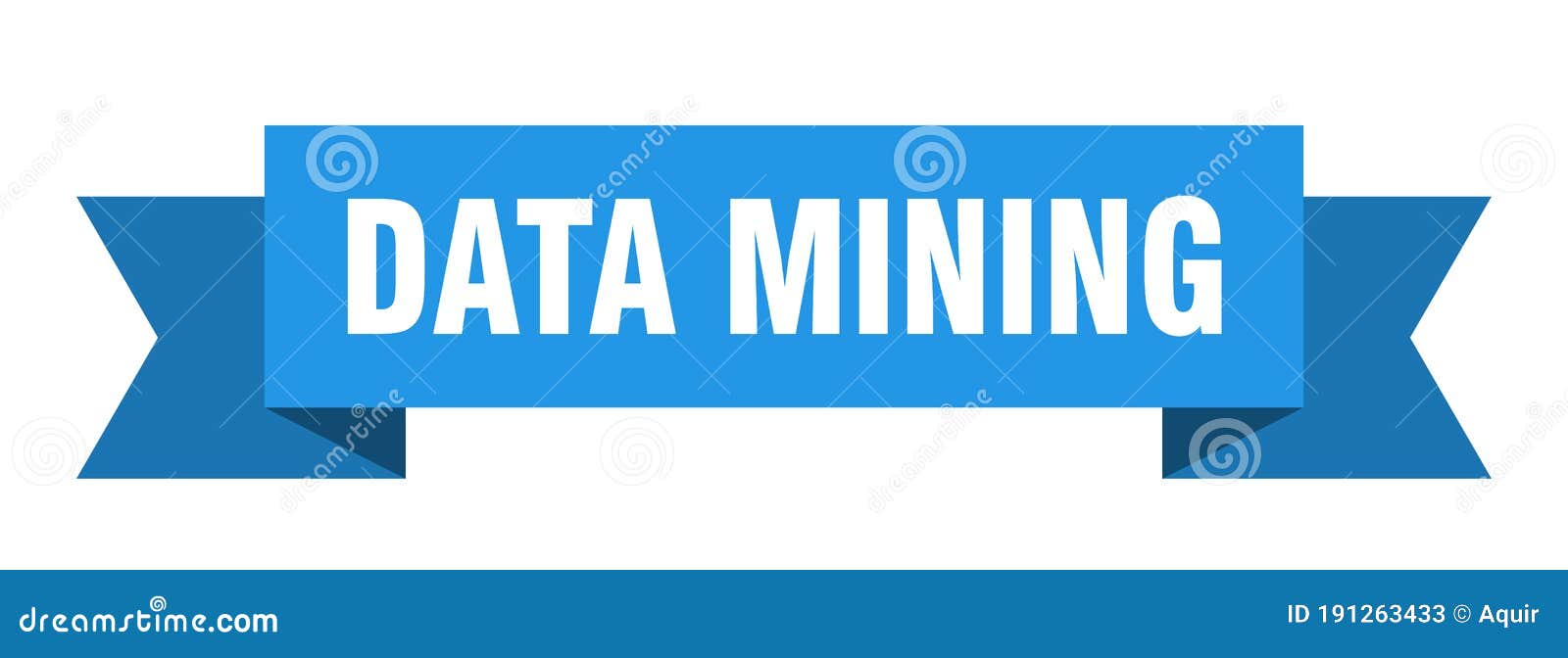 Data mining ribbon. stock vector. Illustration of band - 191263433