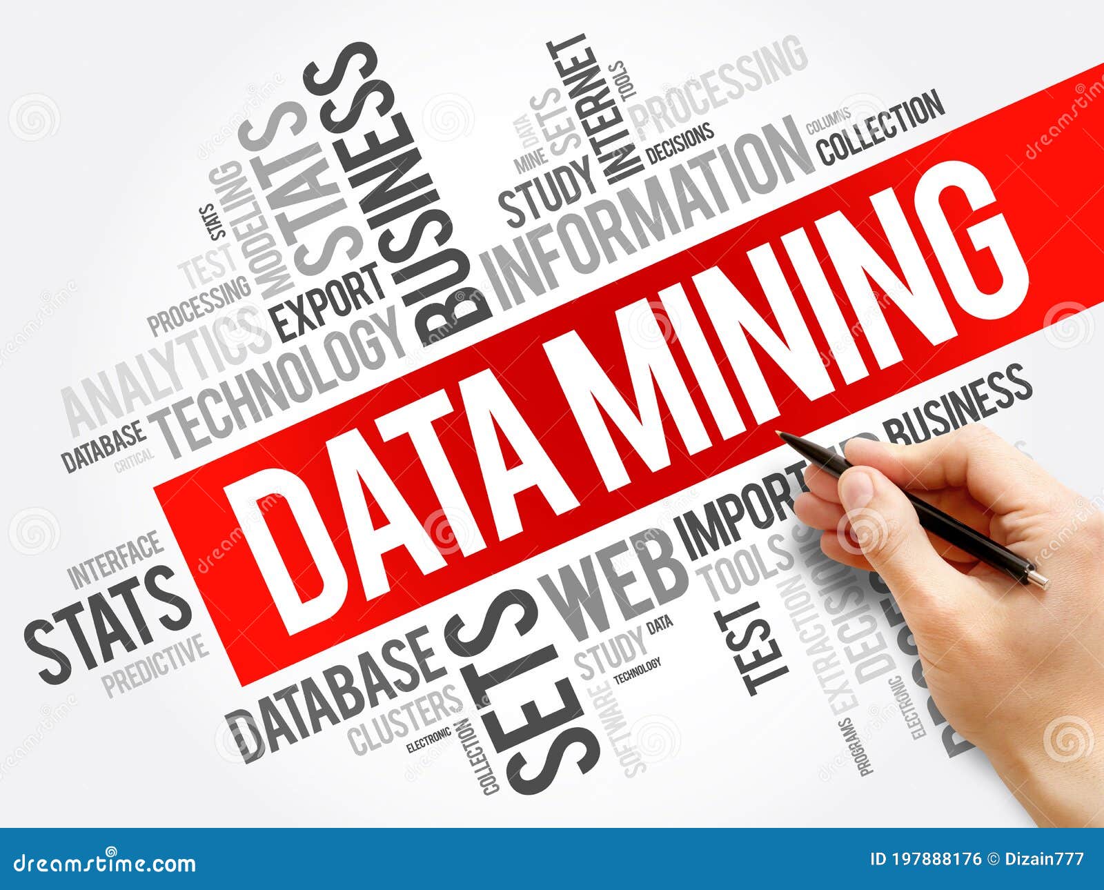 Data Mining Word Cloud Collage Stock Photo - Image of business ...