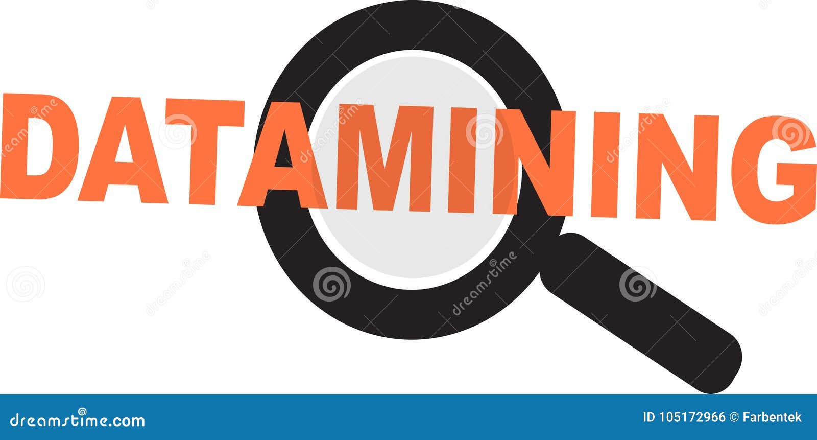 Data Mining Word Text Logo Illustration. Stock Illustration ...