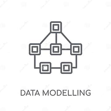 Data Modelling Linear Icon. Modern Outline Data Modelling Logo C Stock ...