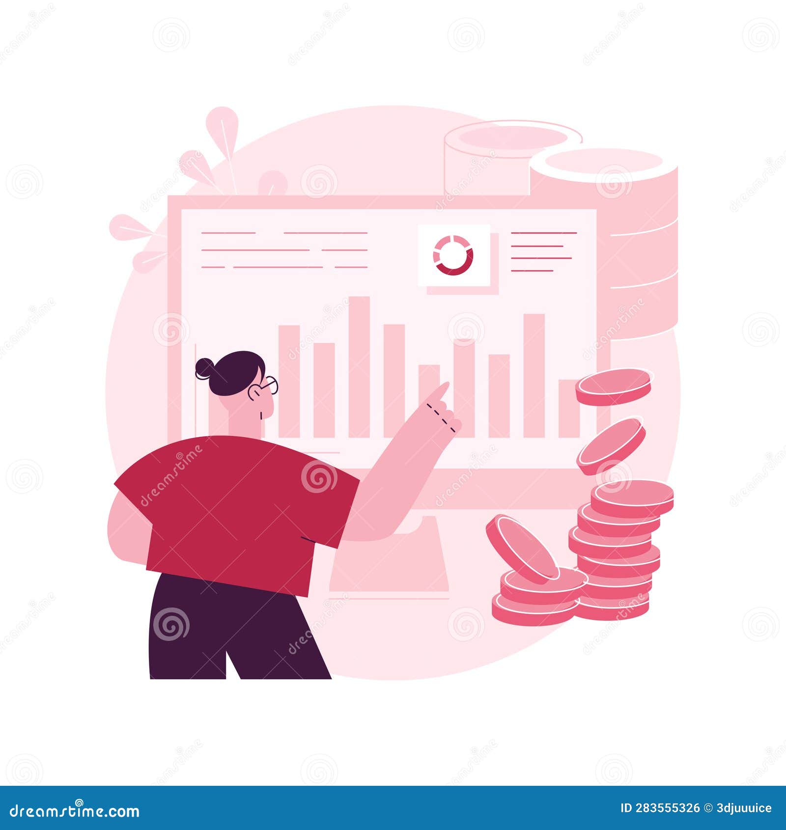 Data Monetization Abstract Concept Vector Illustration. Stock Vector ...