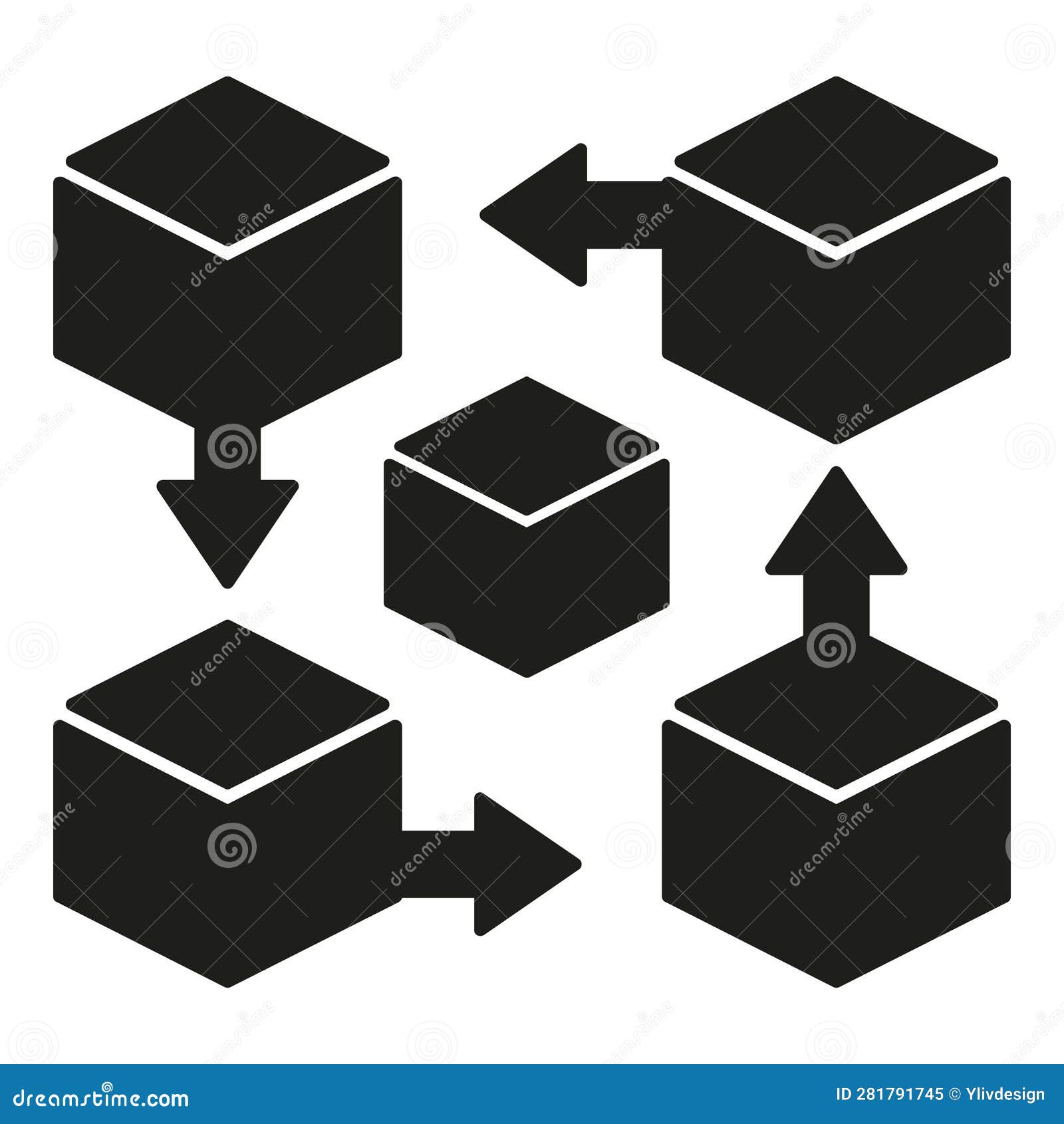 Data Move Icon Simple Vector. Block Chain Stock Vector - Illustration ...