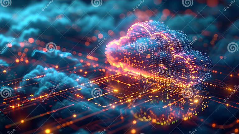 Data Nebula The Symphony Of Cloud Storage Concept Data Storage Cloud