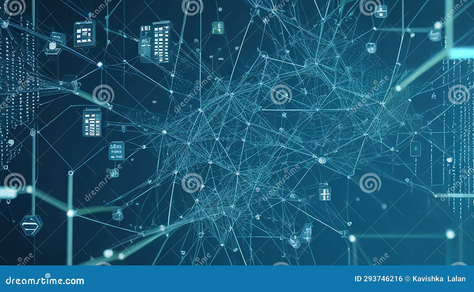 Data Network Background stock illustration. Illustration of encryption - 293746216