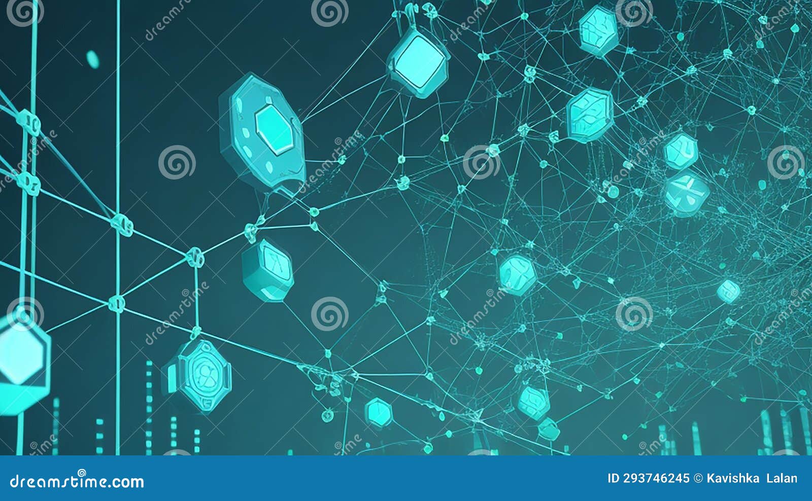 Data Network Background stock illustration. Illustration of secure ...