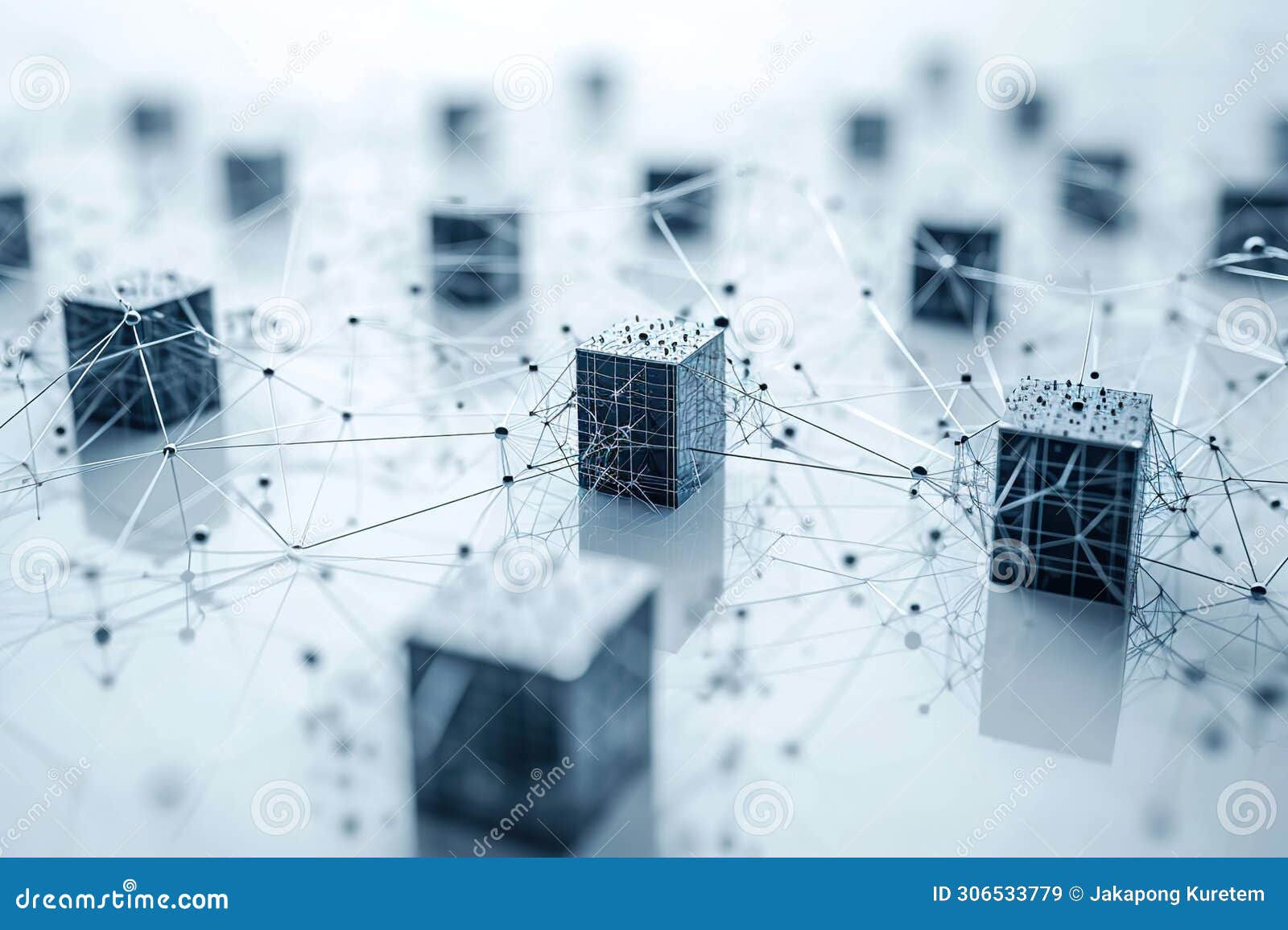 A Data Network Of Cube Connected A Small Neural Network Stock
