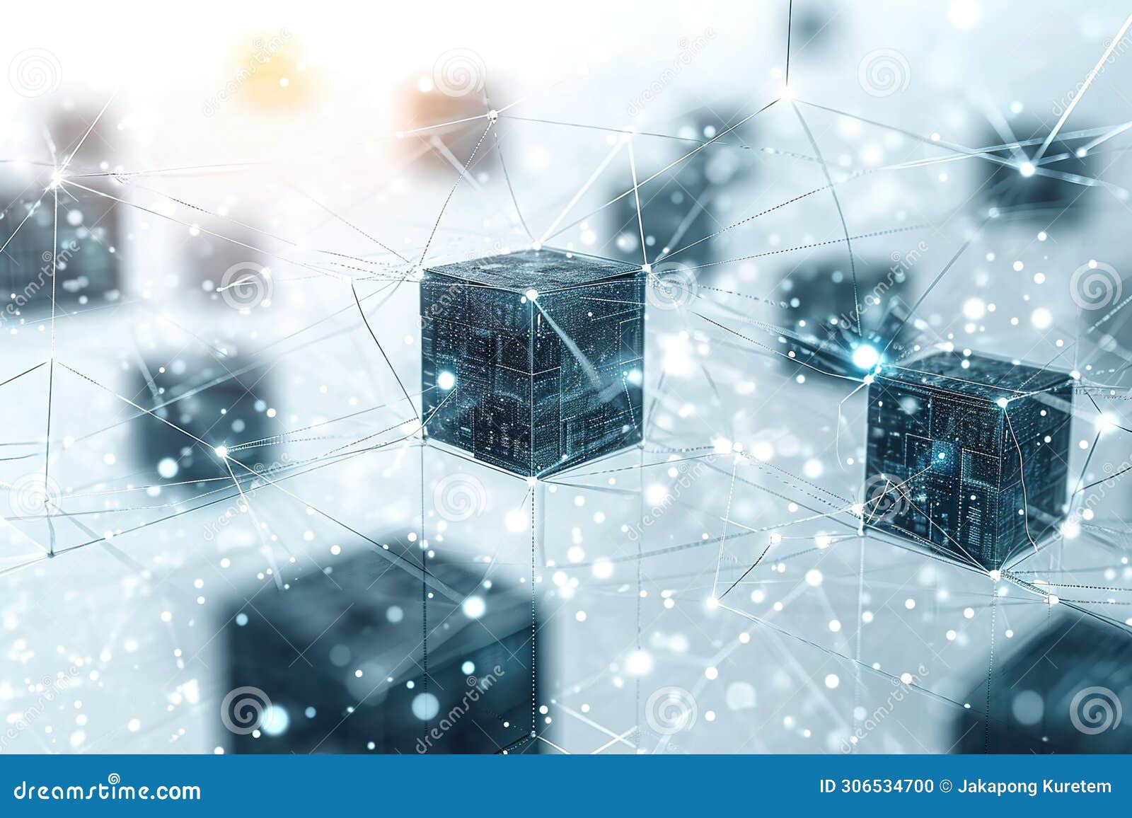 A Data Network Of Cube Connected A Small Neural Network Stock