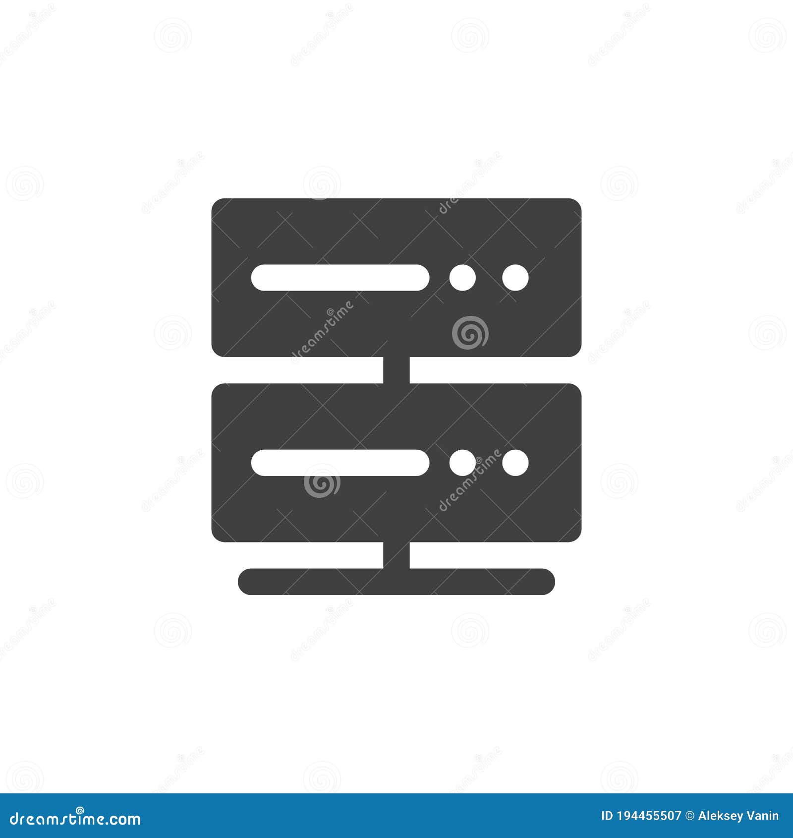 Data Network Server Vector Icon Stock Vector - Illustration of perfect ...