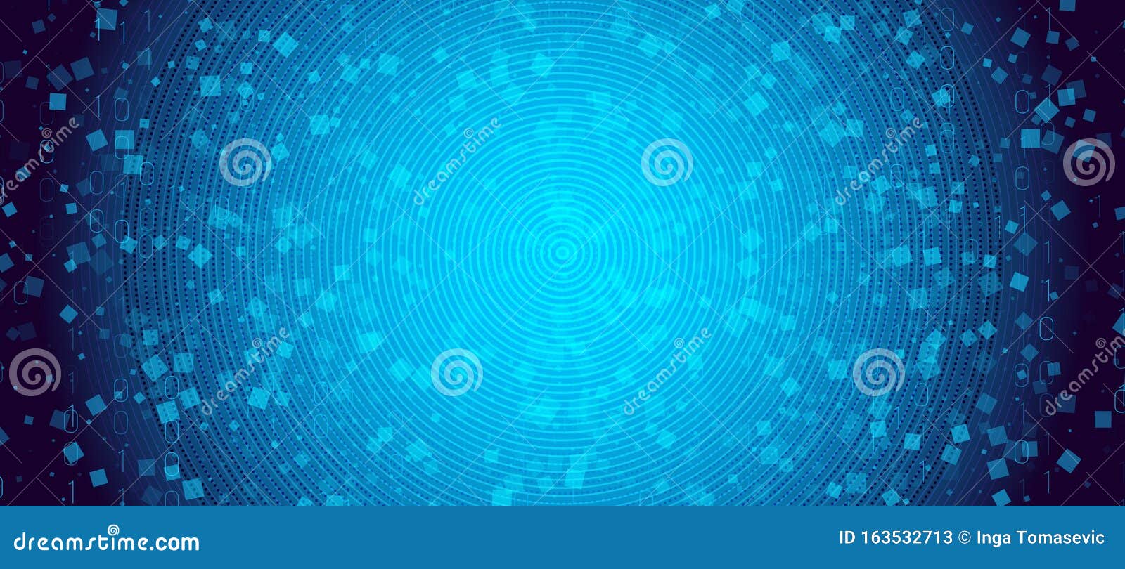 Data Numbers. Blue Information Technology Stock Vector - Illustration ...