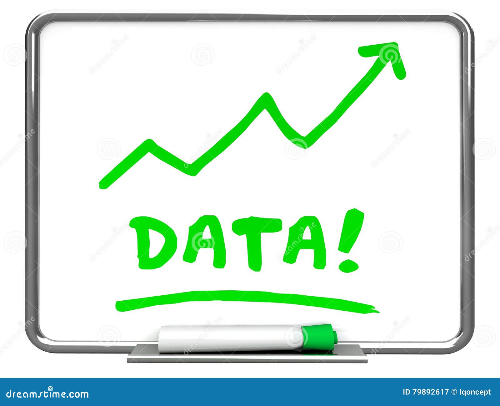 Data Numbers Information Erase Board Arrow Stock Illustration ...