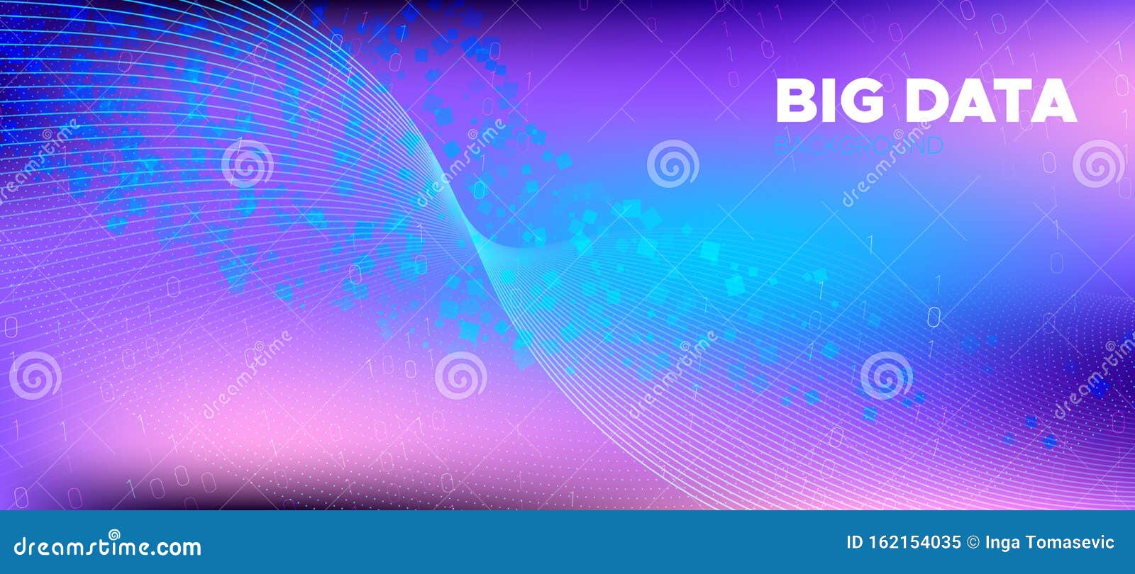 Data Numbers. Pink Technology Abstract Stock Vector - Illustration of ...