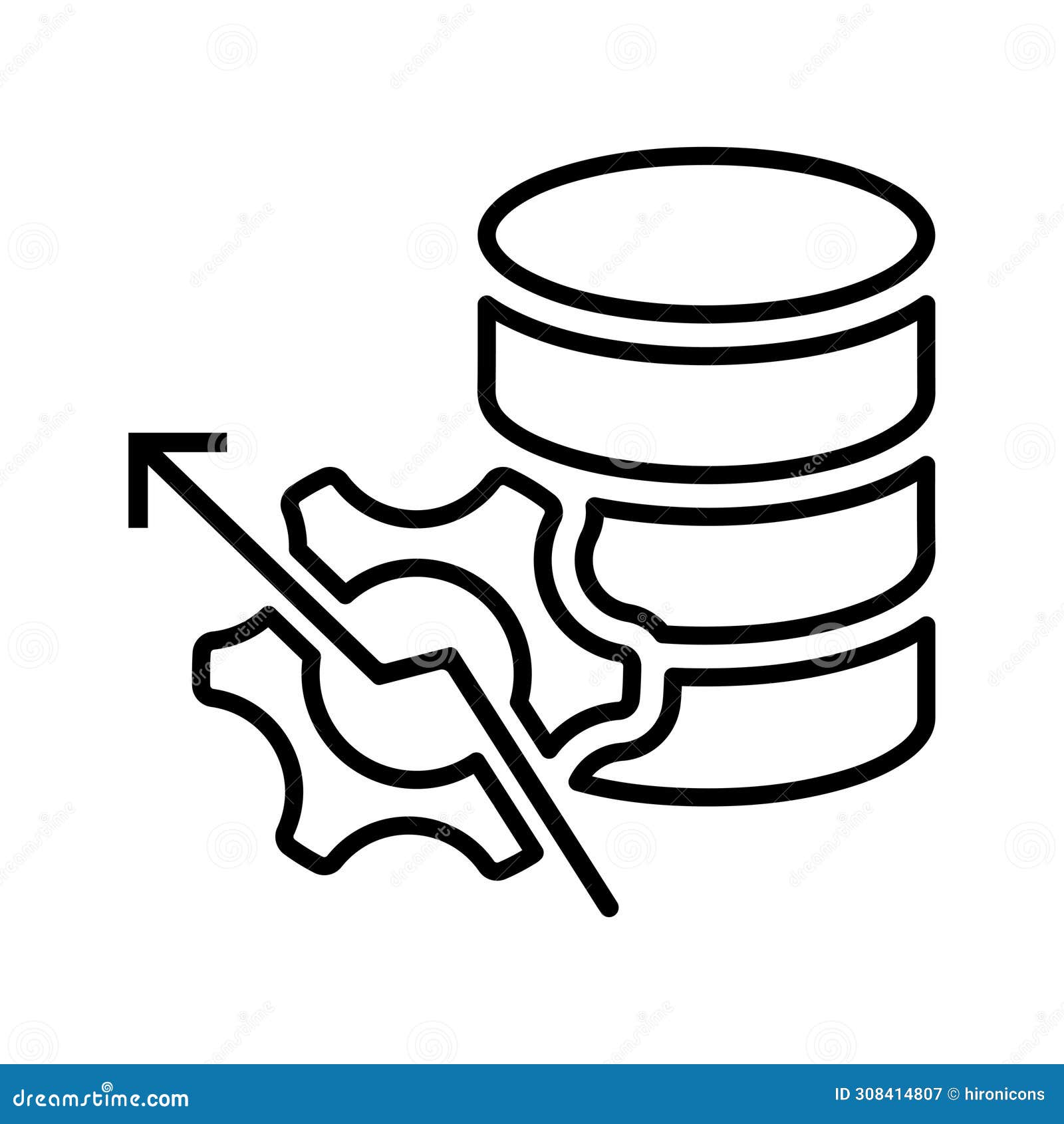 Data, Optimization, Indicator Icon.Line, Outline Symbol Stock ...
