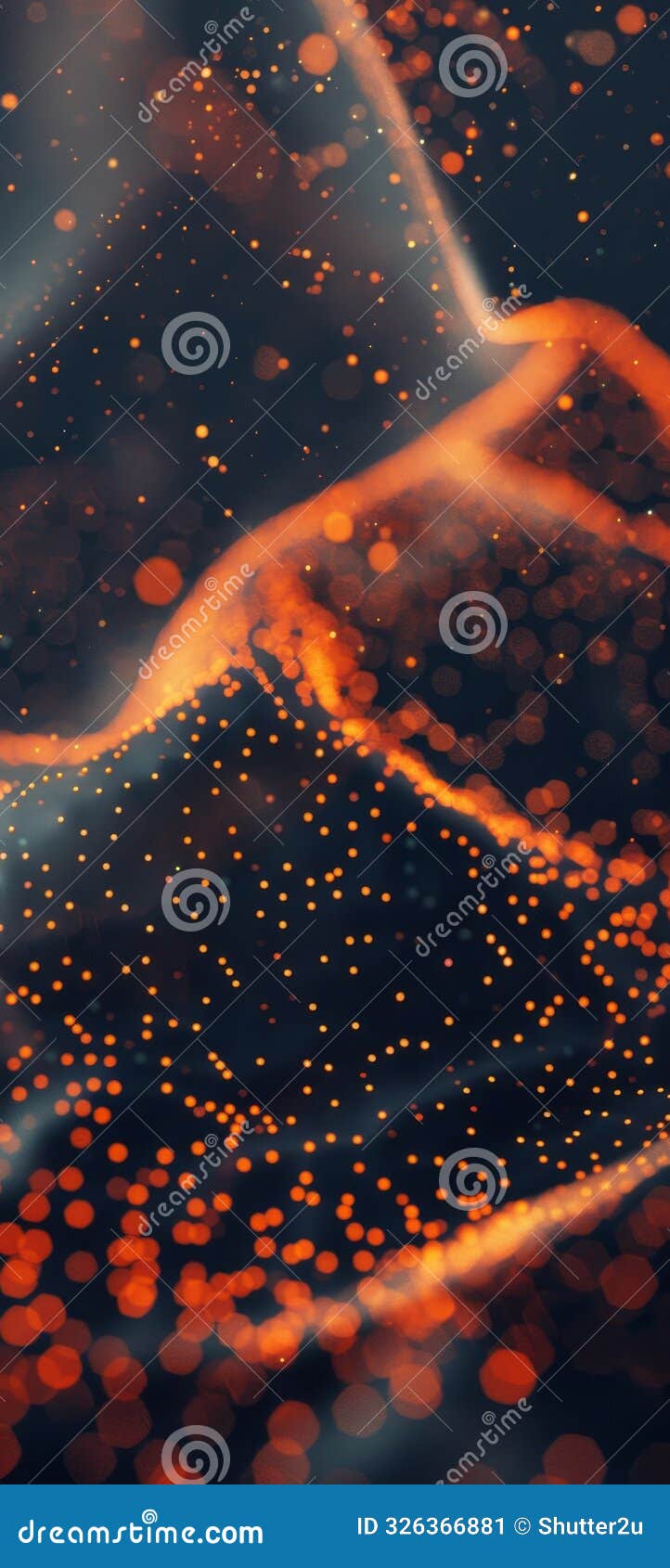 Data Particles Forming Intricate Patterns Stock Illustration ...